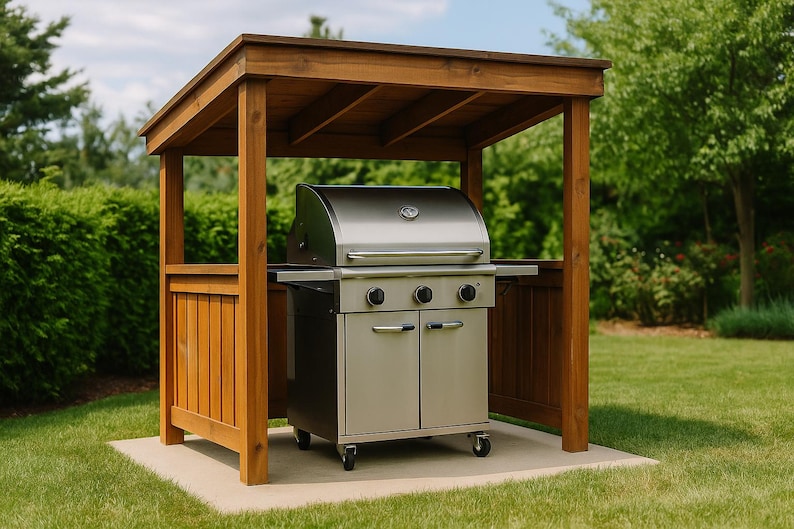 BBQ Grill Shelter Plans (4x6) – DIY Step-by-step, PDF Download - Etsy