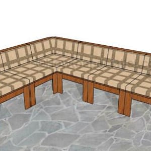 Diy Outdoor Sectional Sofa Plans Modular Patio Seating Wooden Garden