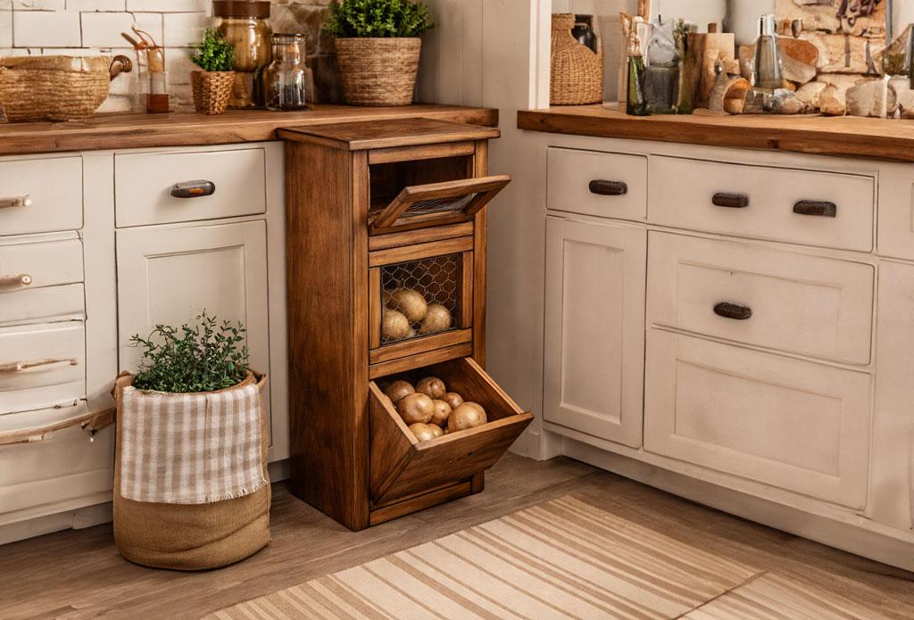 DIY Potato Bin Plans - Wood Vegetable Bins Plans - Vegetable Storage ...
