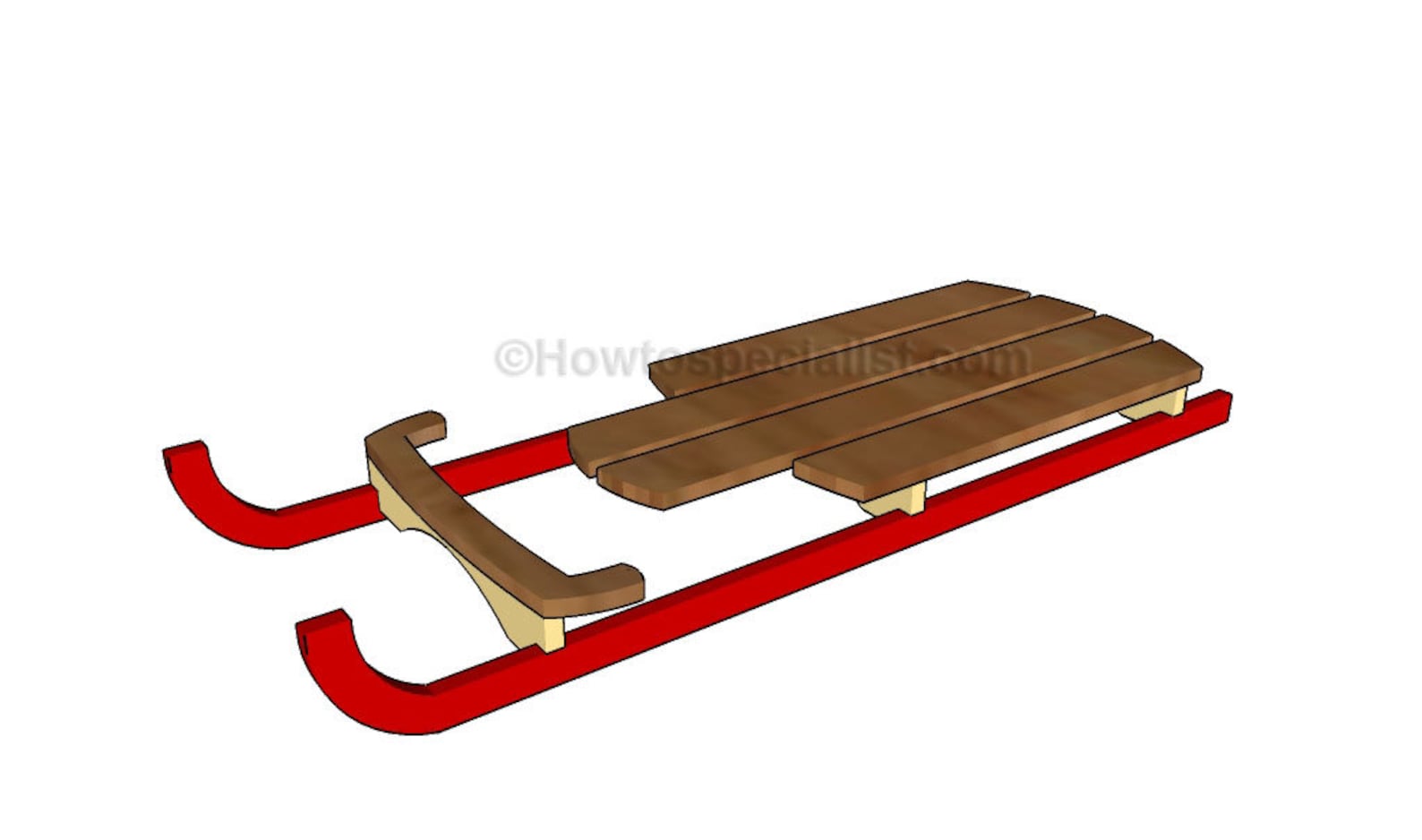 Wooden Sled Plans - PDF Download Woodworking Plans - Etsy
