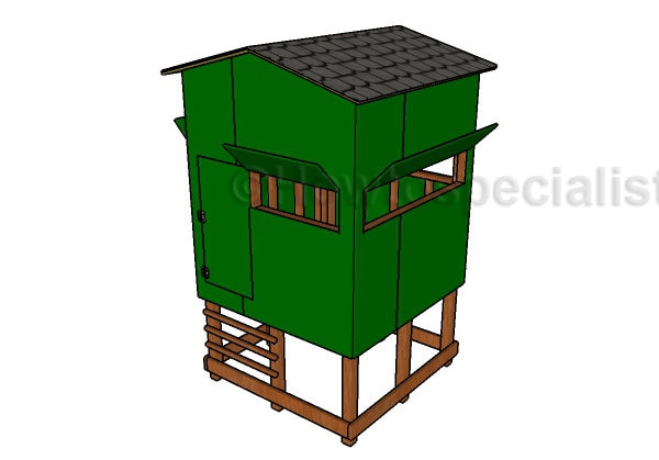 6x6 Elevated Deer Blind Plans - PDF Download - Etsy