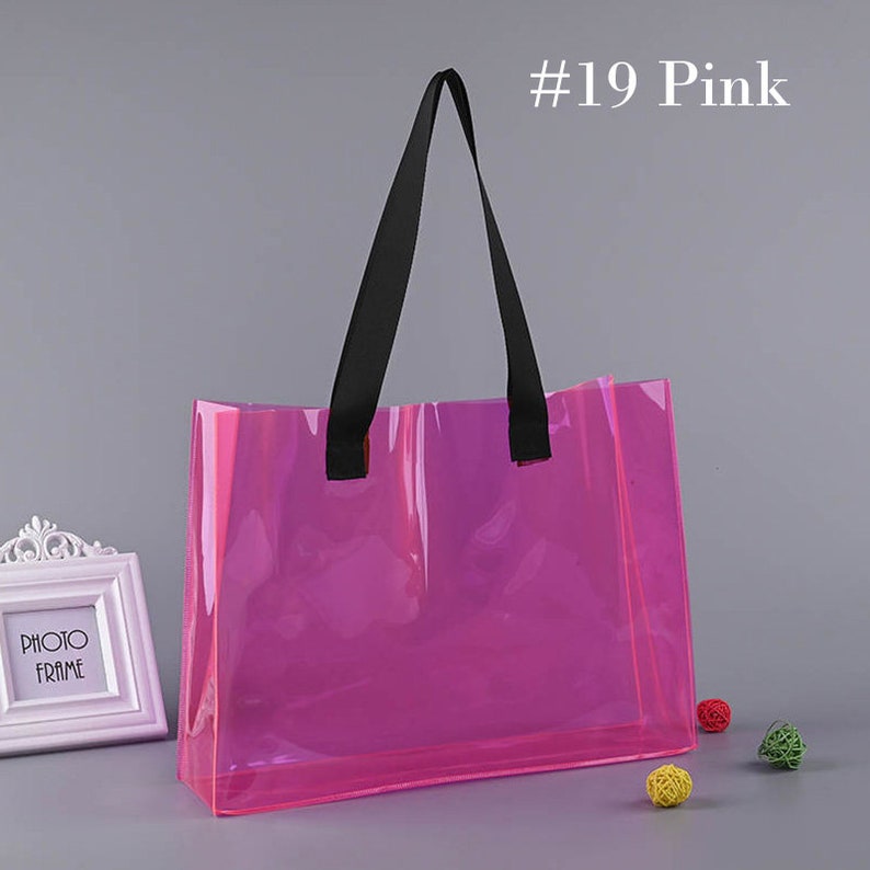 Mix, Match & Customize Transparent Tote Bag, 15'' X 12'' X 4 ...