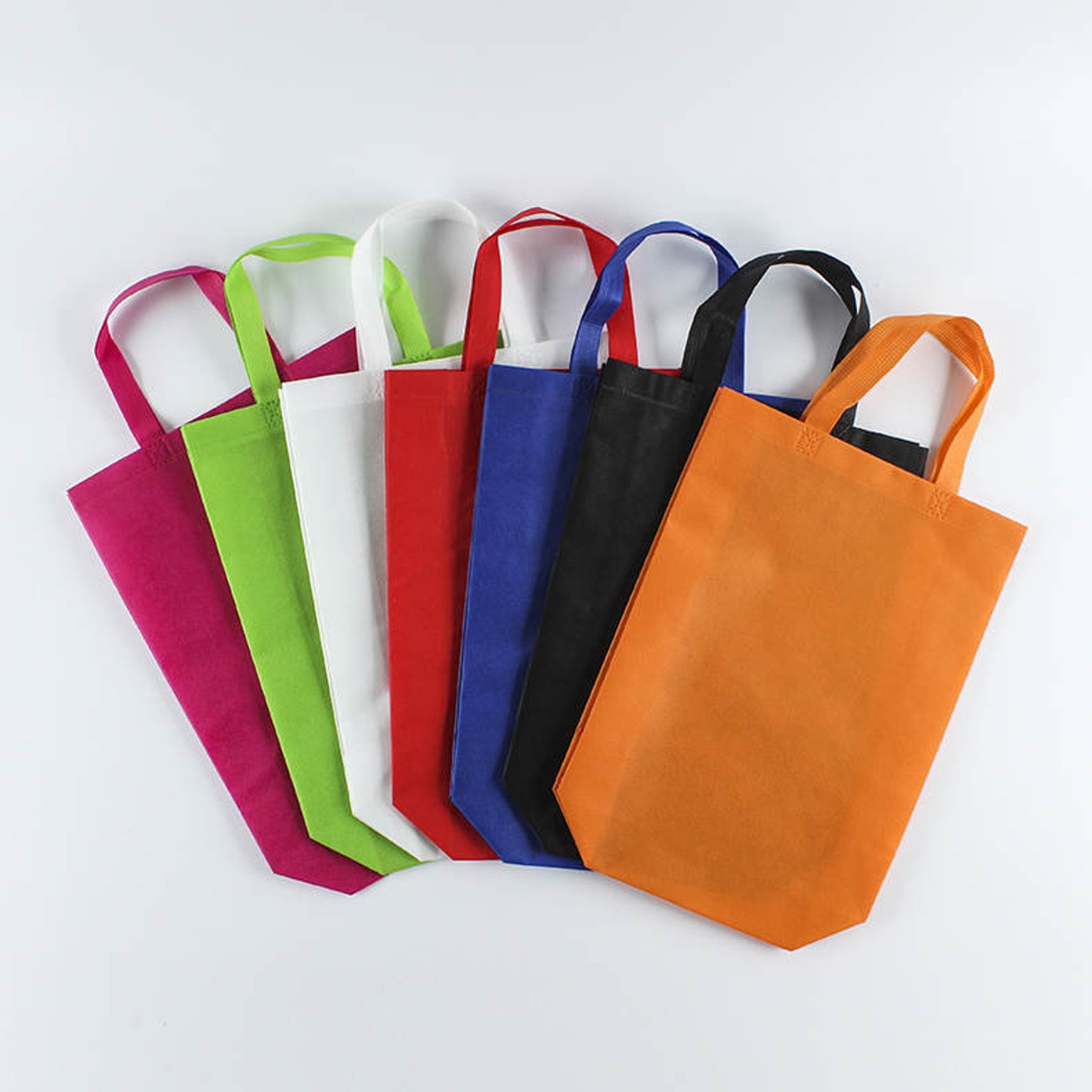 Custom Logo Non Woven Tote Bags, 3 Sizes, Quality, Full Color Print ...