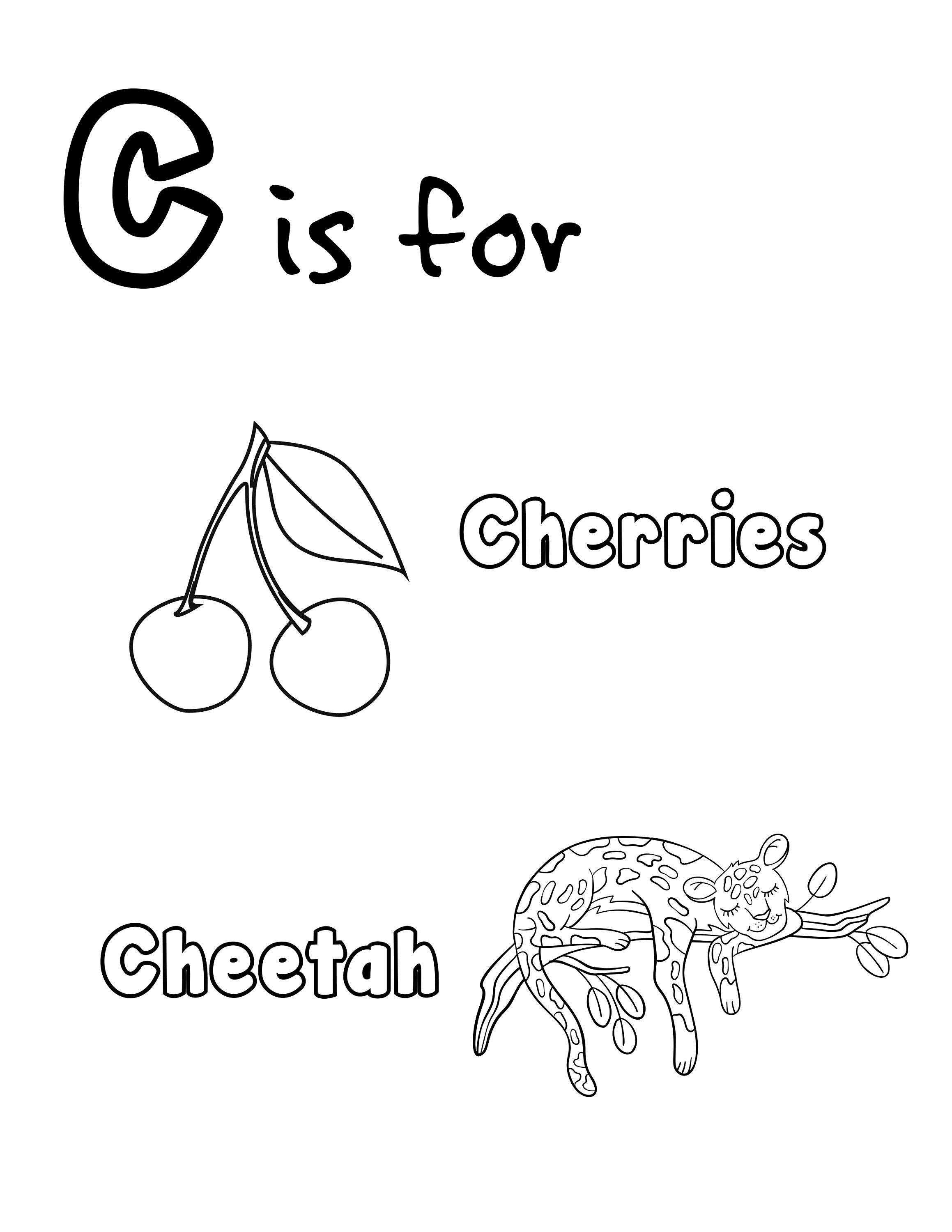 Alphabet Coloring Pages for Kids | Printable Coloring Pages | Great ...