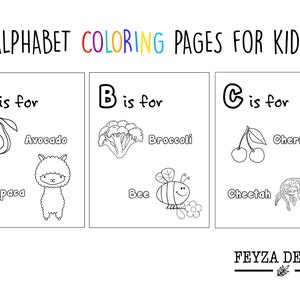 Alphabet Coloring Pages for Kids | Printable Coloring Pages | Great ...