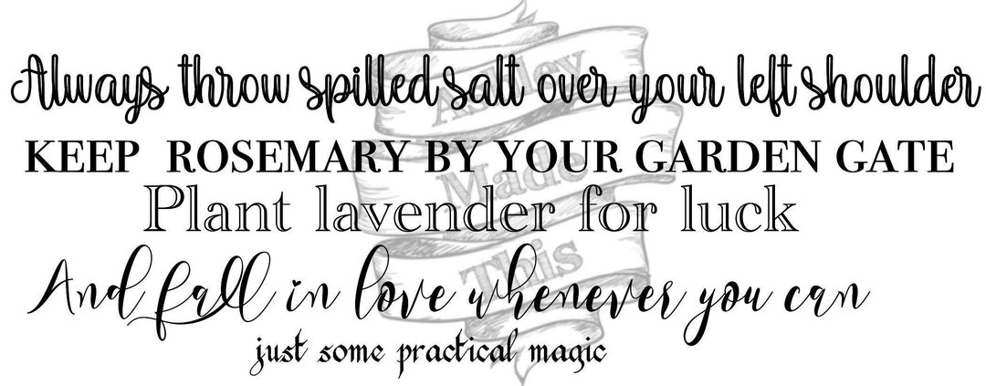 Practical Magic Digital File Download | Png - Etsy
