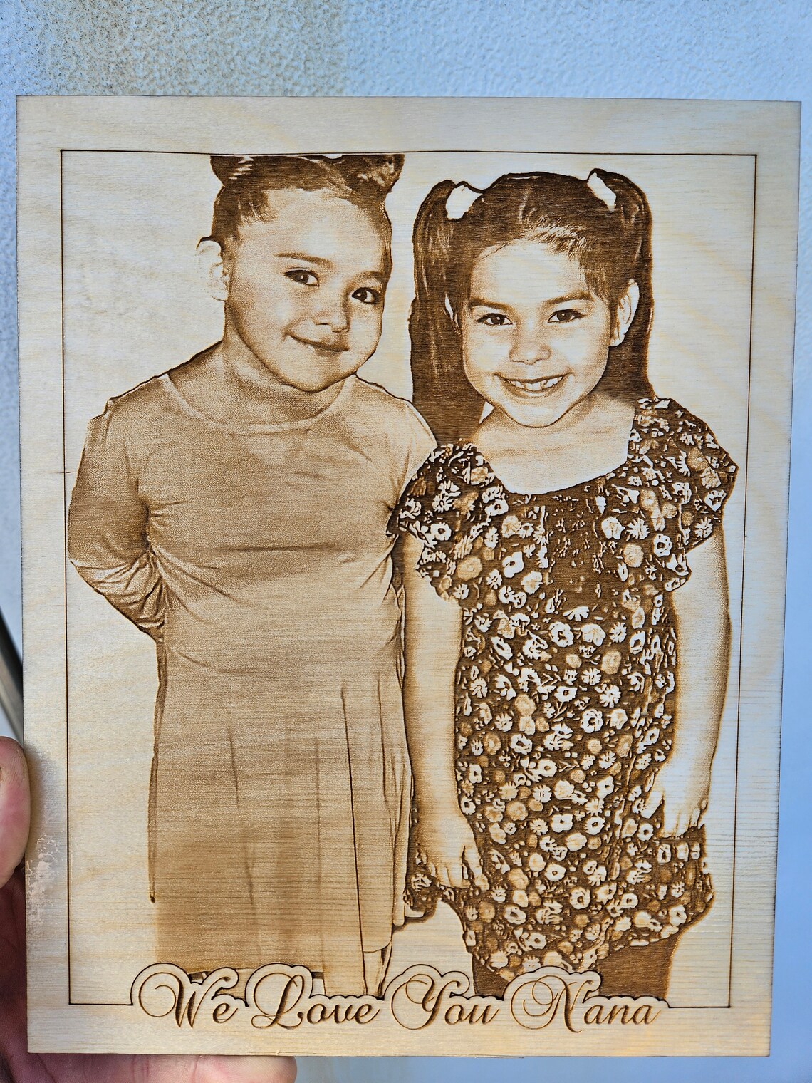 Custom Portrait Engraving/memorial 7x5 - Etsy