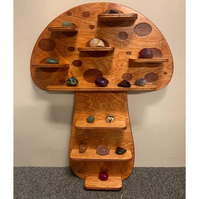 Mushroom Crystal Display Shelf - Etsy