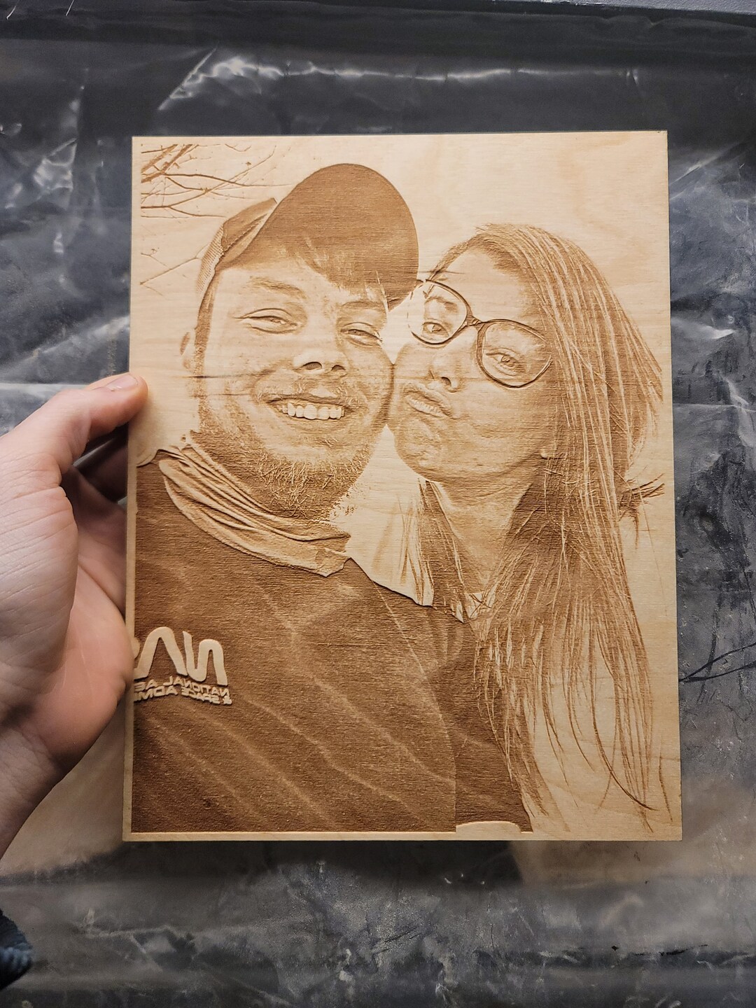 Custom Portrait Engraving/memorial 7x5 - Etsy