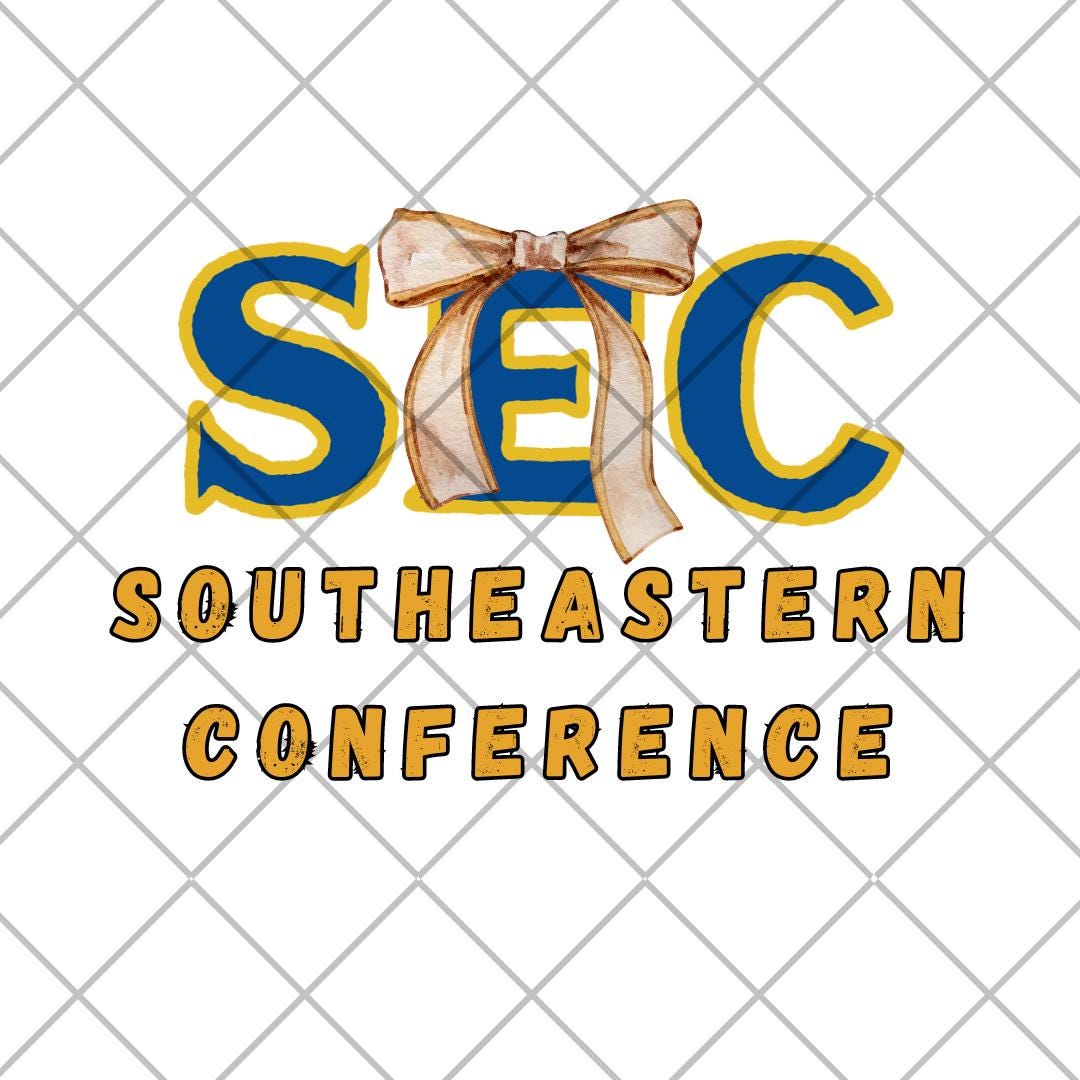 SEC Southeastern Conference Bow PNG Design - Vintage SEC Download - Etsy