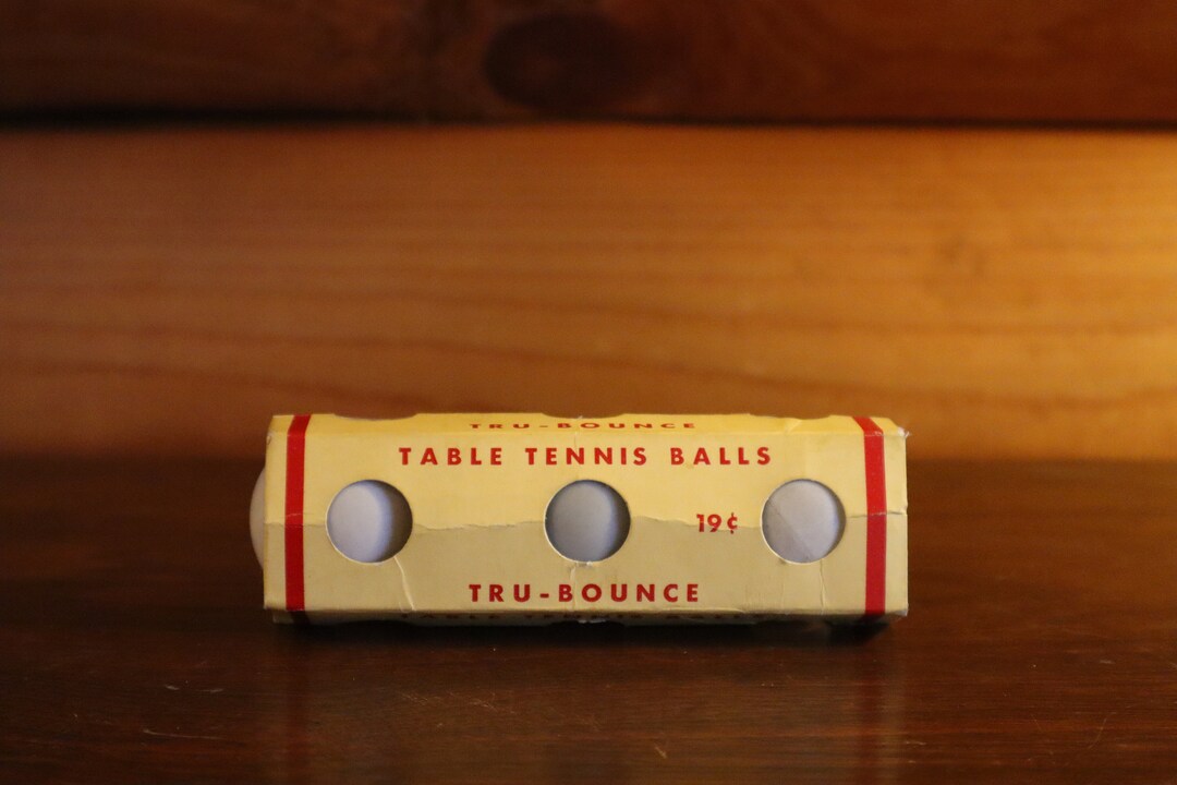 Vintage Tru-bounce Table Tennis Ball Set - Etsy