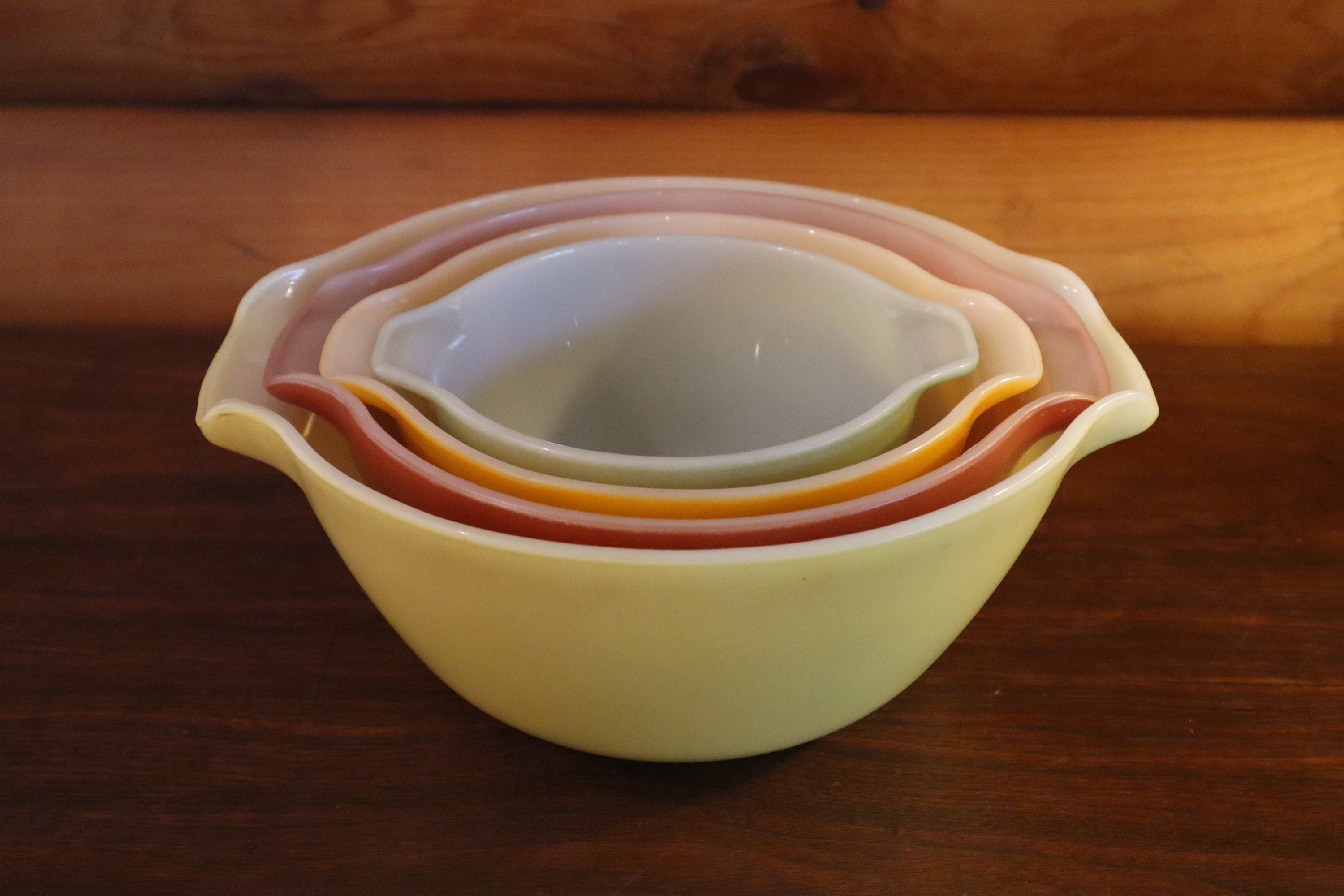 Vintage 1970's Anchor Hocking Fire-king Ware Casserole Dish set of 4 ...