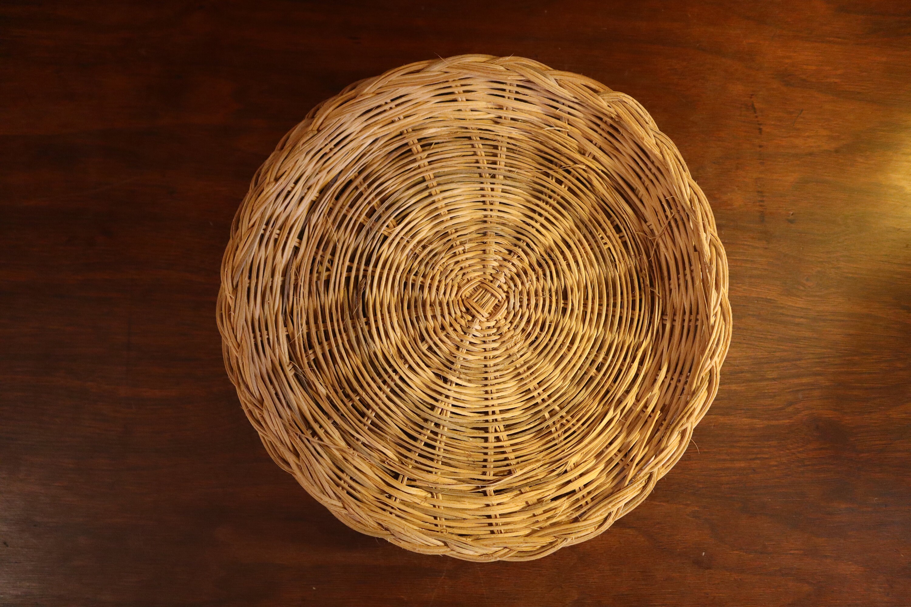 Set of 4 Retro Wicker Paper Plate Holders - Etsy