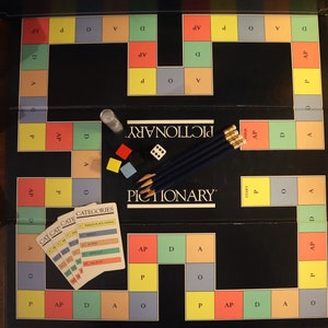 1985 Pictionary First Edition the Game of Quick Draw - Etsy