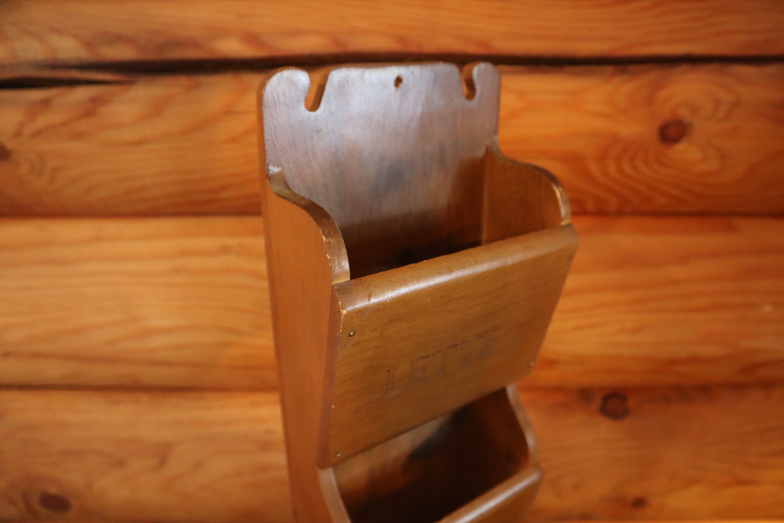 Vintage Wall Hanging Solid Wood Letter & Bill Organizer - Etsy