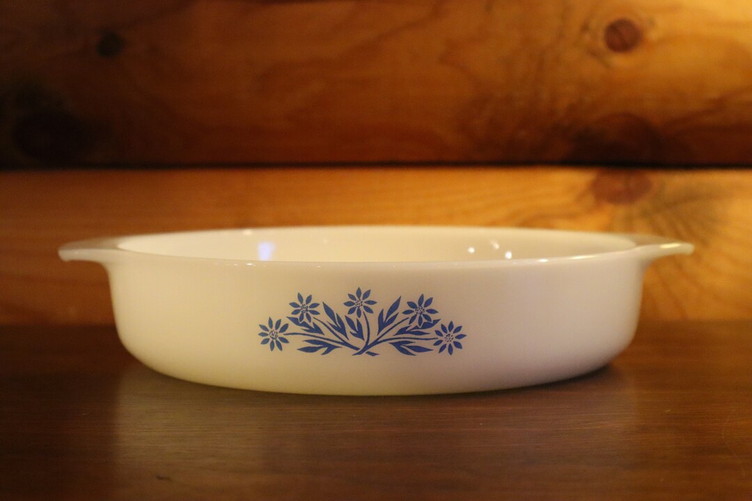 Vintage 1960's Dynaware Blue Cornflower Baking Dish With Handles - Etsy