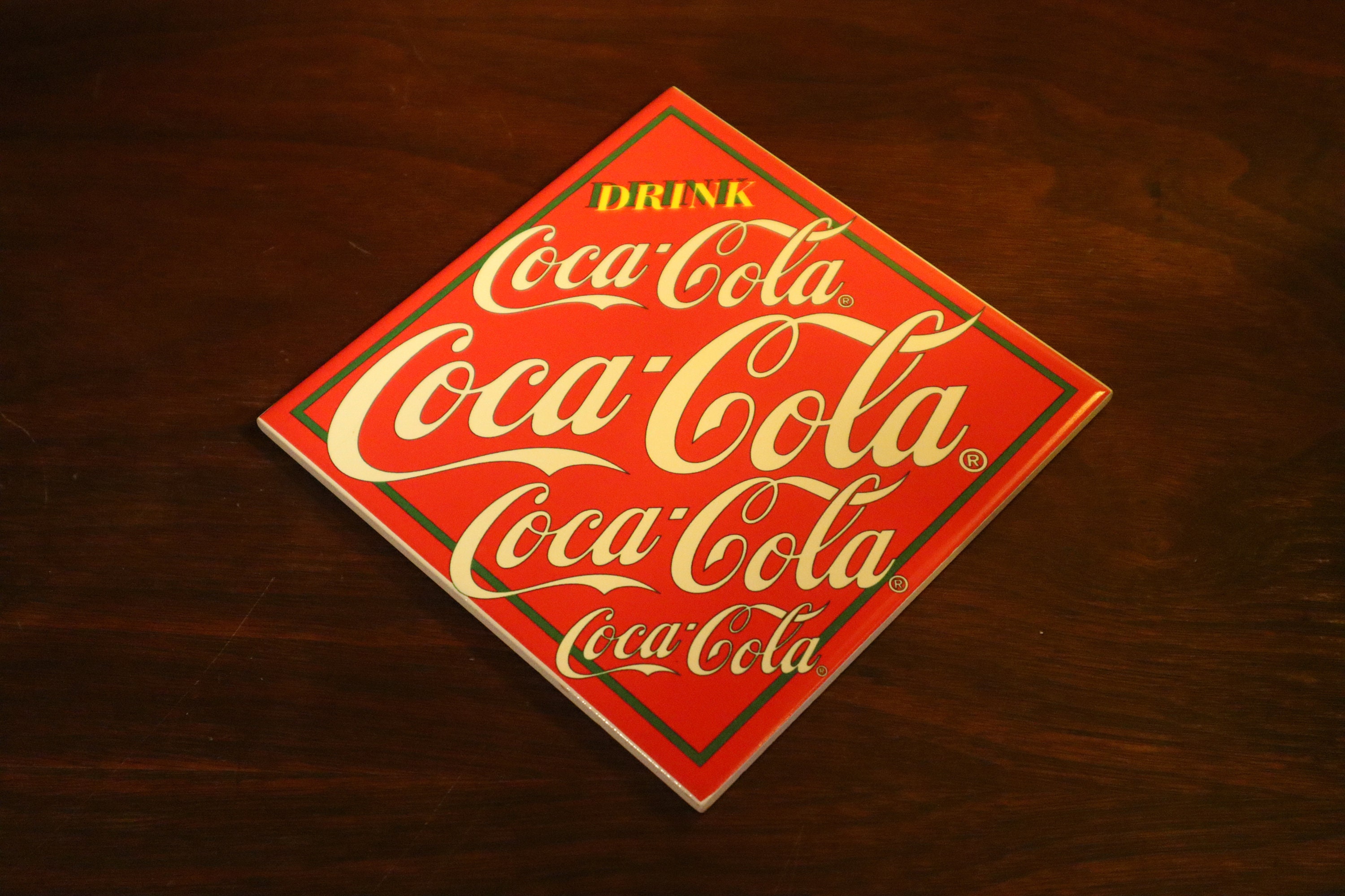 Vintage 1995 Coca Cola Collectible Tile - Etsy