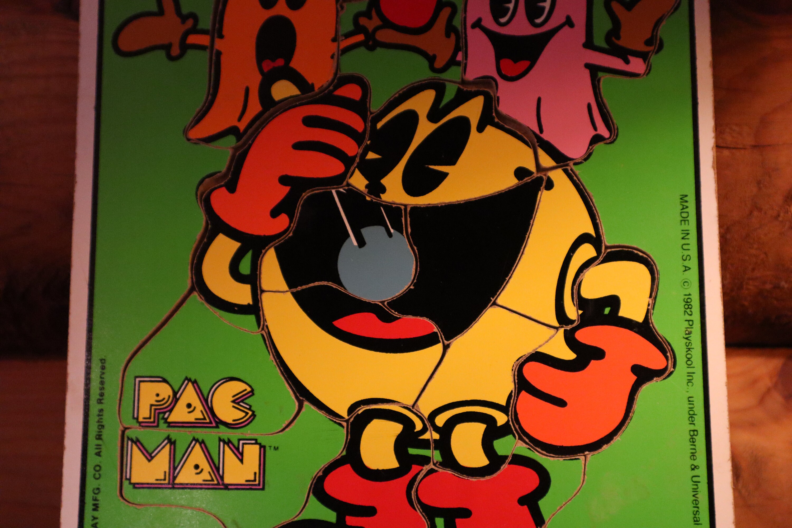 1982 Pac Man Playskool 15 Piece Children's Puzzle - Etsy