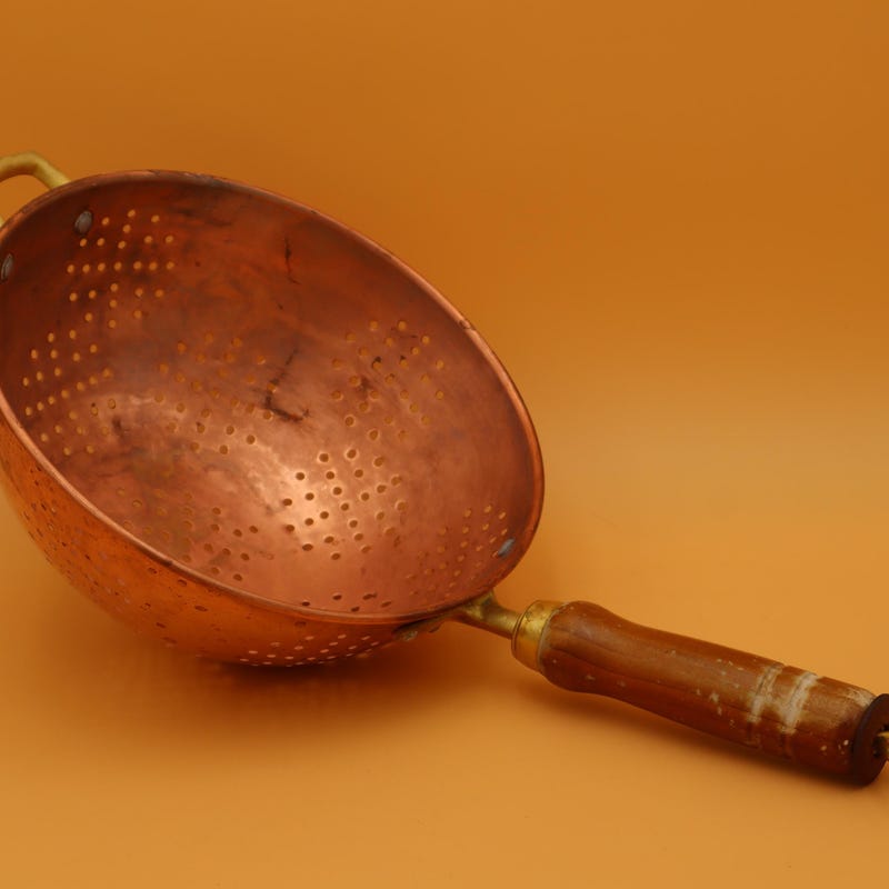 Copper Colander - Etsy