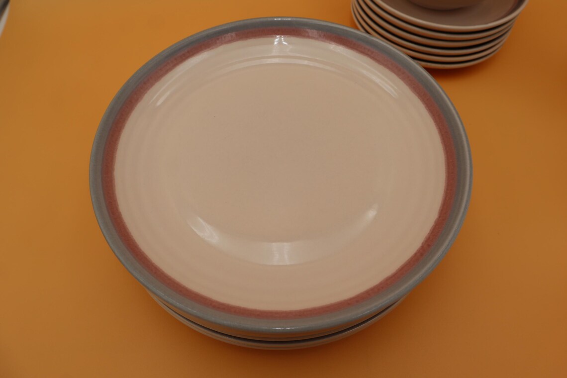 Vintage Pfaltzgraff Pink Aura Dining Set 24 Pieces - Etsy
