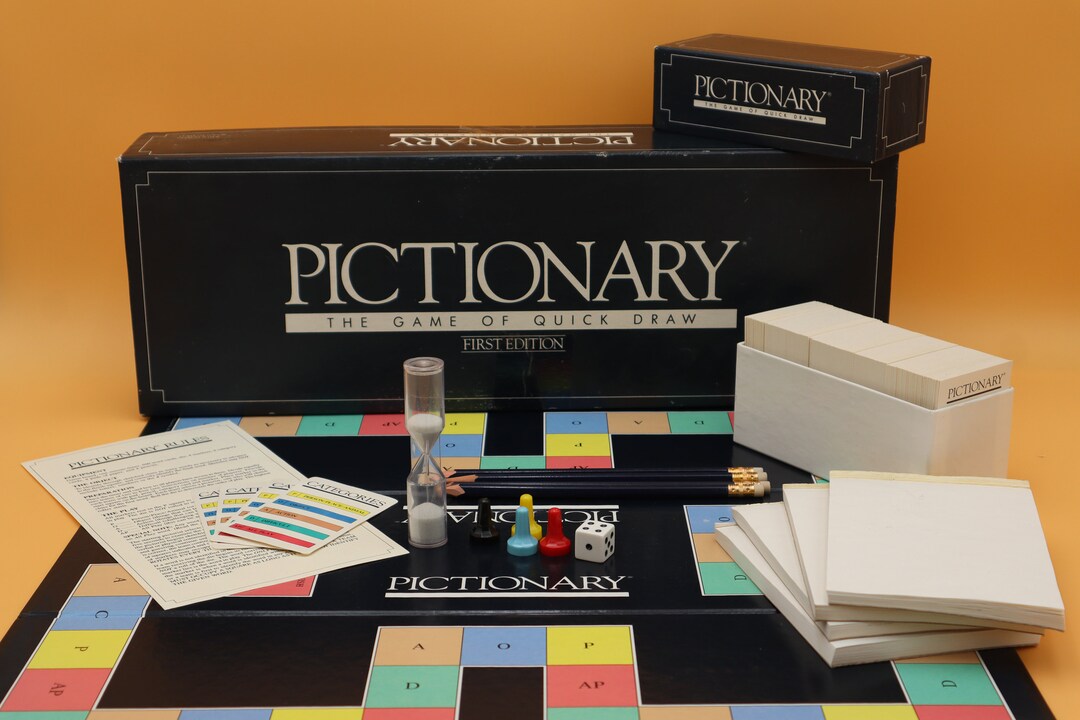 Vintage 1985 Pictionary First Edition the Game of Quick Draw - Etsy