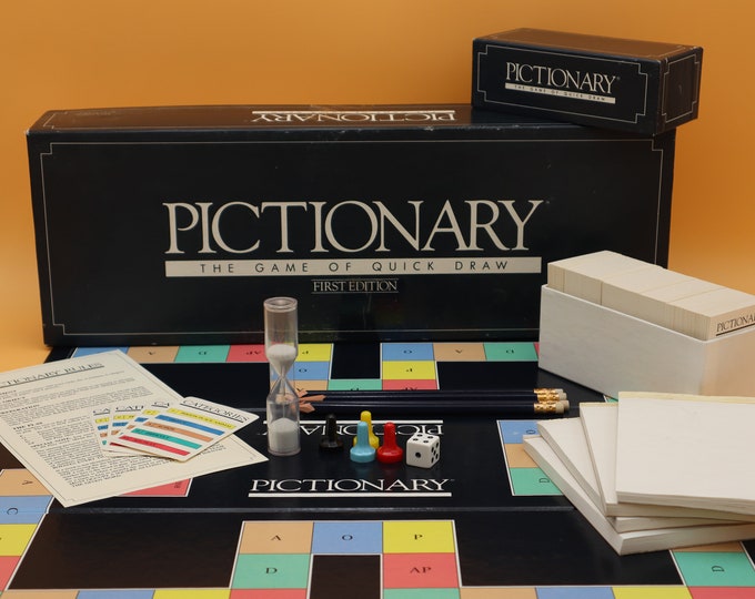 Vintage 1985 Pictionary First Edition the Game of Quick Draw - Etsy
