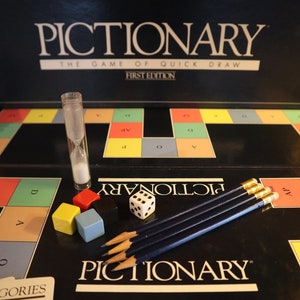 1985 Pictionary First Edition the Game of Quick Draw - Etsy