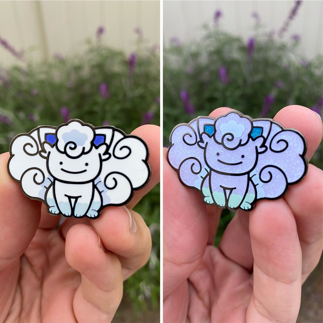 Cute Face Ice Fox - Hard Enamel Pin - Etsy