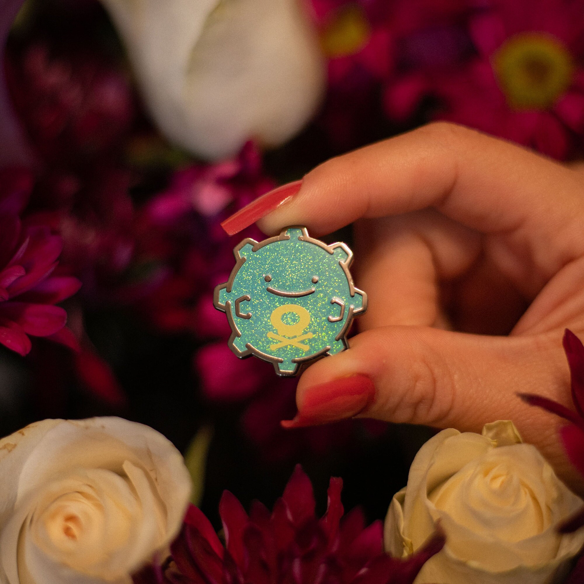 Cute Face Koff Hard Enamel Pin | Etsy