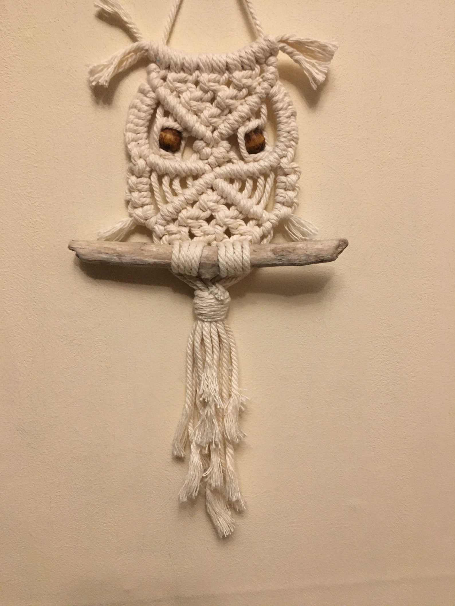 Macrame Owl, Macrame Owl in the UK, Macrame Owl Wall Hanger, Driftwood ...