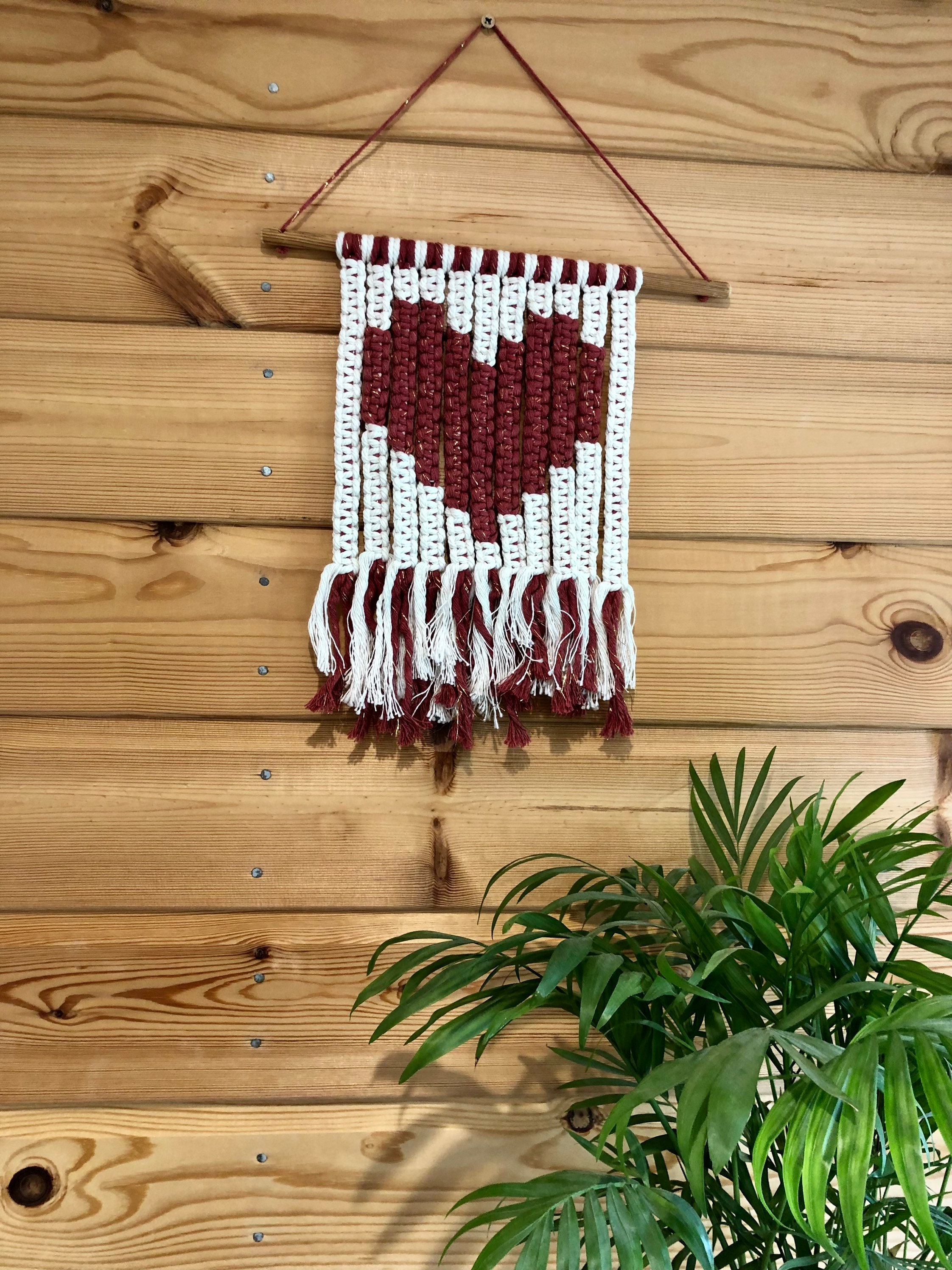 Macrame Heart Wall Hanging, Love Heart Wall Decoration, Macrame Heart ...