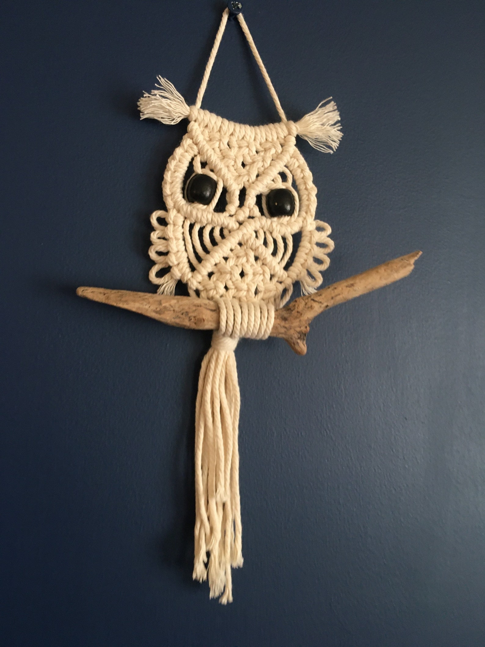 Macrame Owl, Macrame Owl in the UK, Macrame Owl Wall Hanger, Driftwood ...