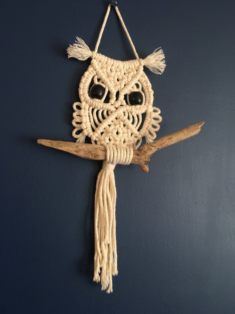 Macrame Owl, Macrame Owl in the UK, Macrame Owl Wall Hanger, Driftwood ...
