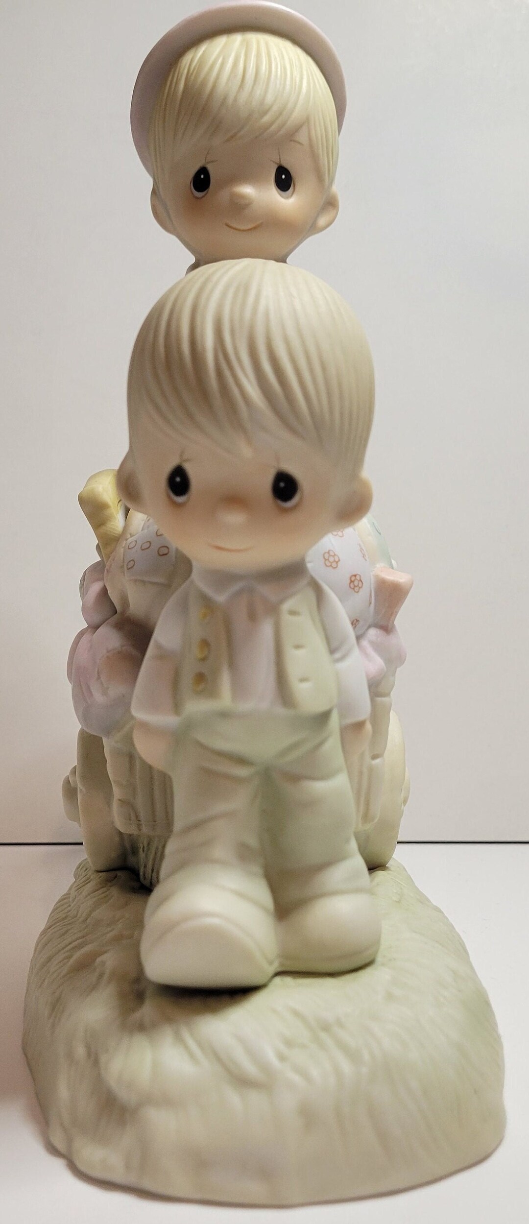 Enesco Precious Moments Jonathan and David Boy and Girl Traveling With ...