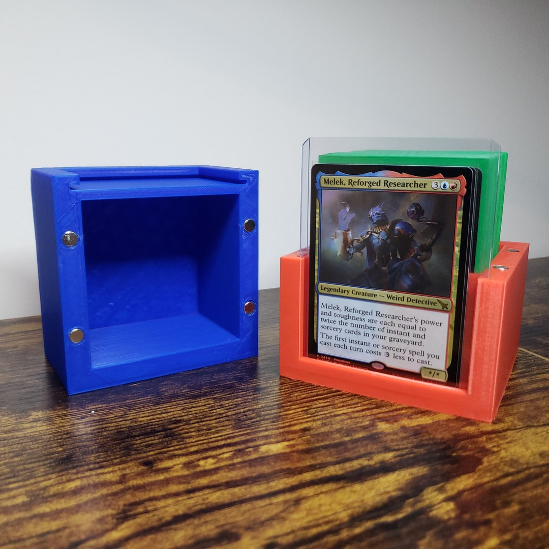 MTG Two-colour Magnetic Deck Box With Commander Display - Etsy