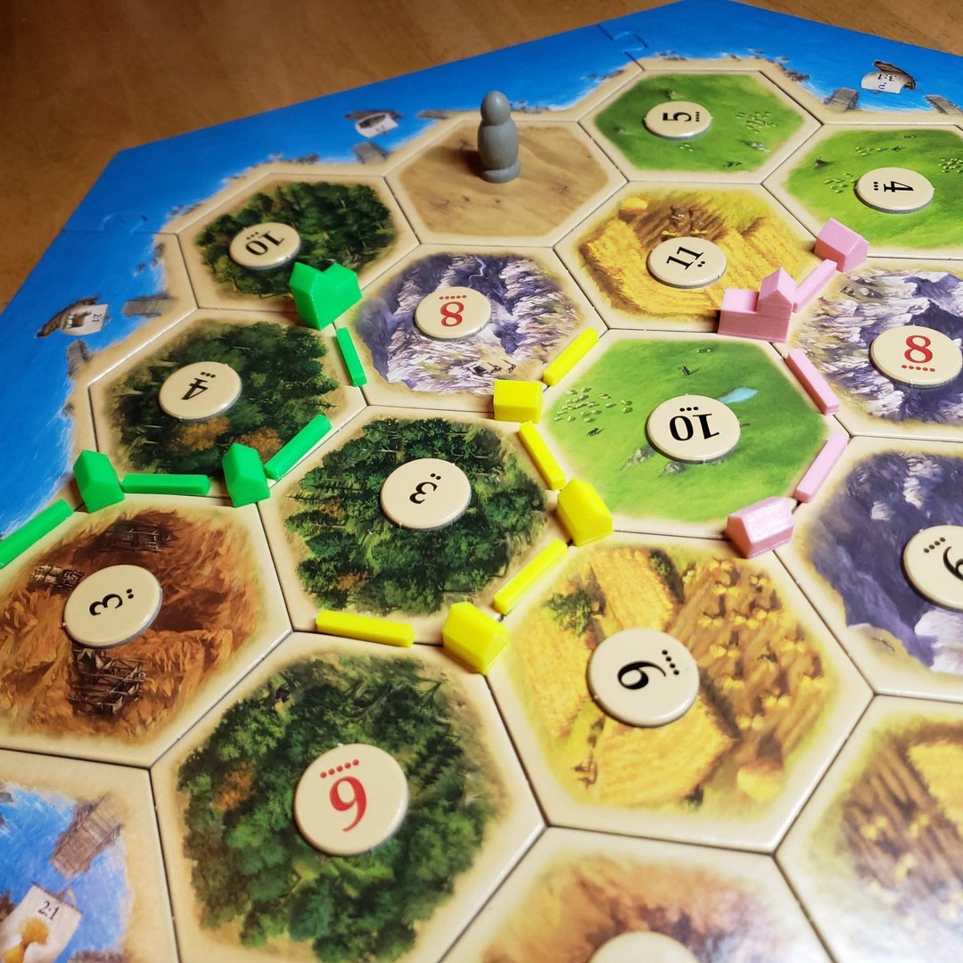 Settlers of Catan (set of 24 Game Pieces) - Etsy