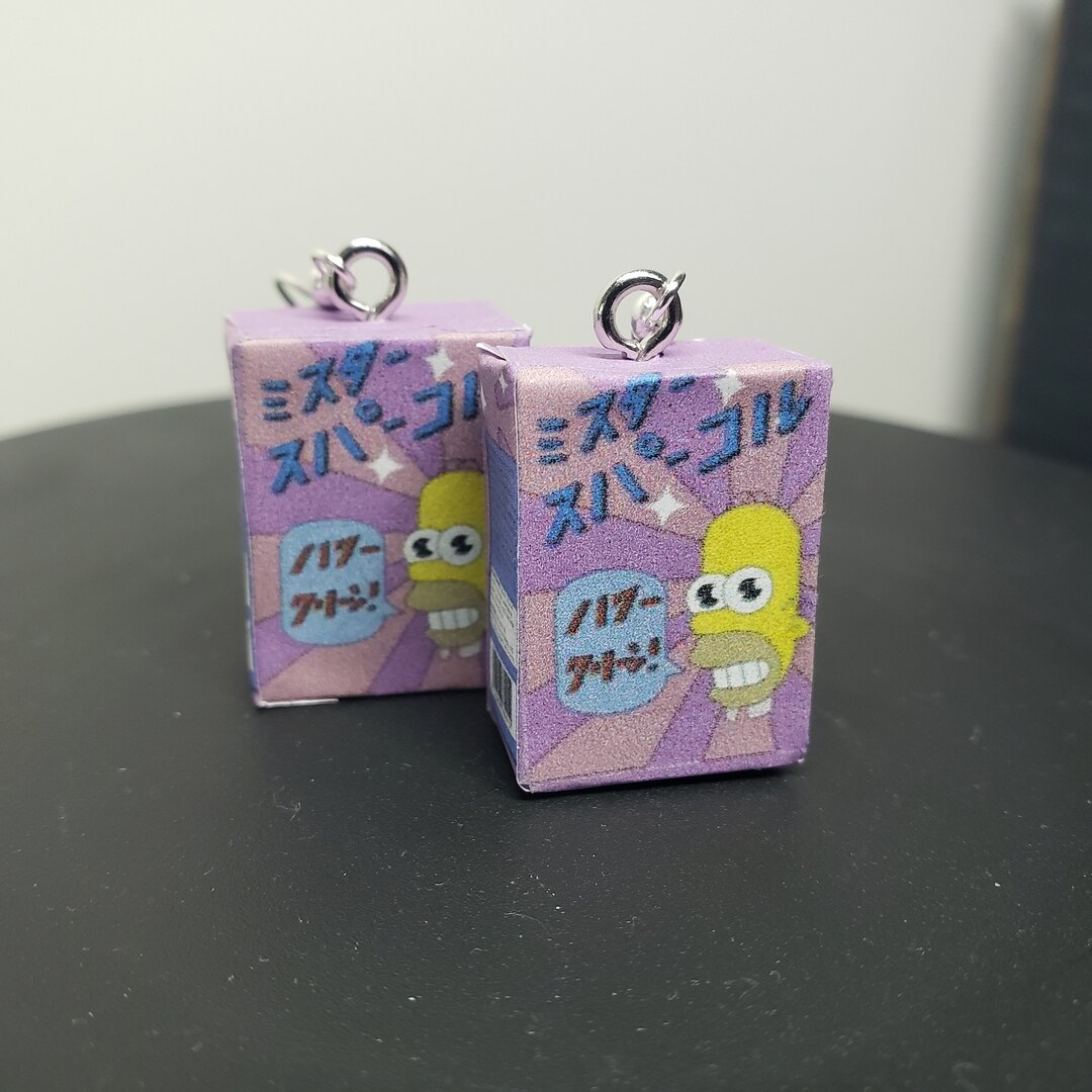 MR SPARKLE Box Earrings the Simpsons - Etsy