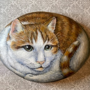 Custom Cat Portraits on Natural Stone - Etsy