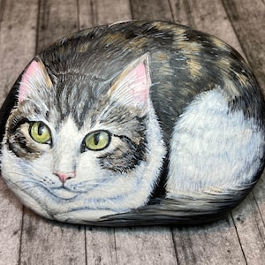 Custom Cat Portraits on Natural Stone - Etsy