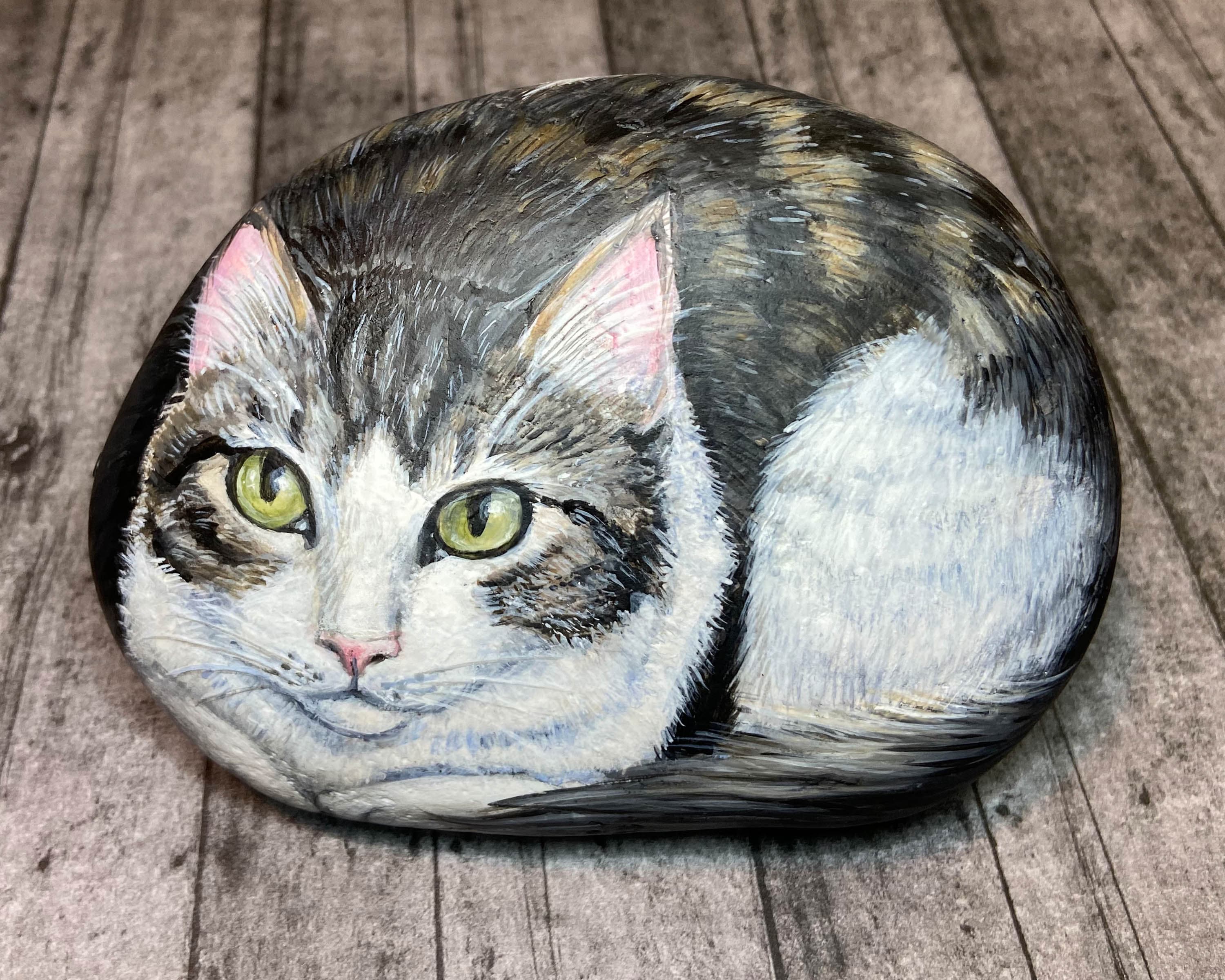 Custom Cat Portraits on Natural Stone - Etsy
