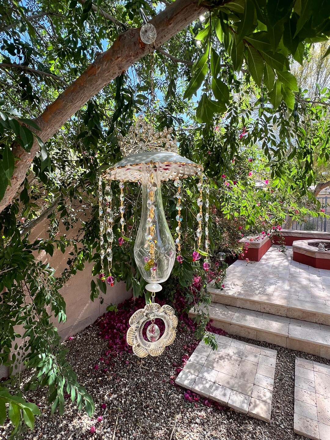 Princess Plum High Sparkle Garden Chandelier - Etsy