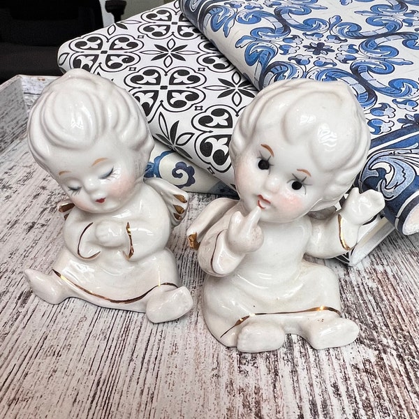 French Porcelain Angel - Etsy