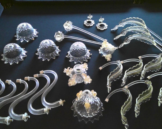Murano Glass Chandelier Replacement Parts, Each Piece Sold Separately ...
