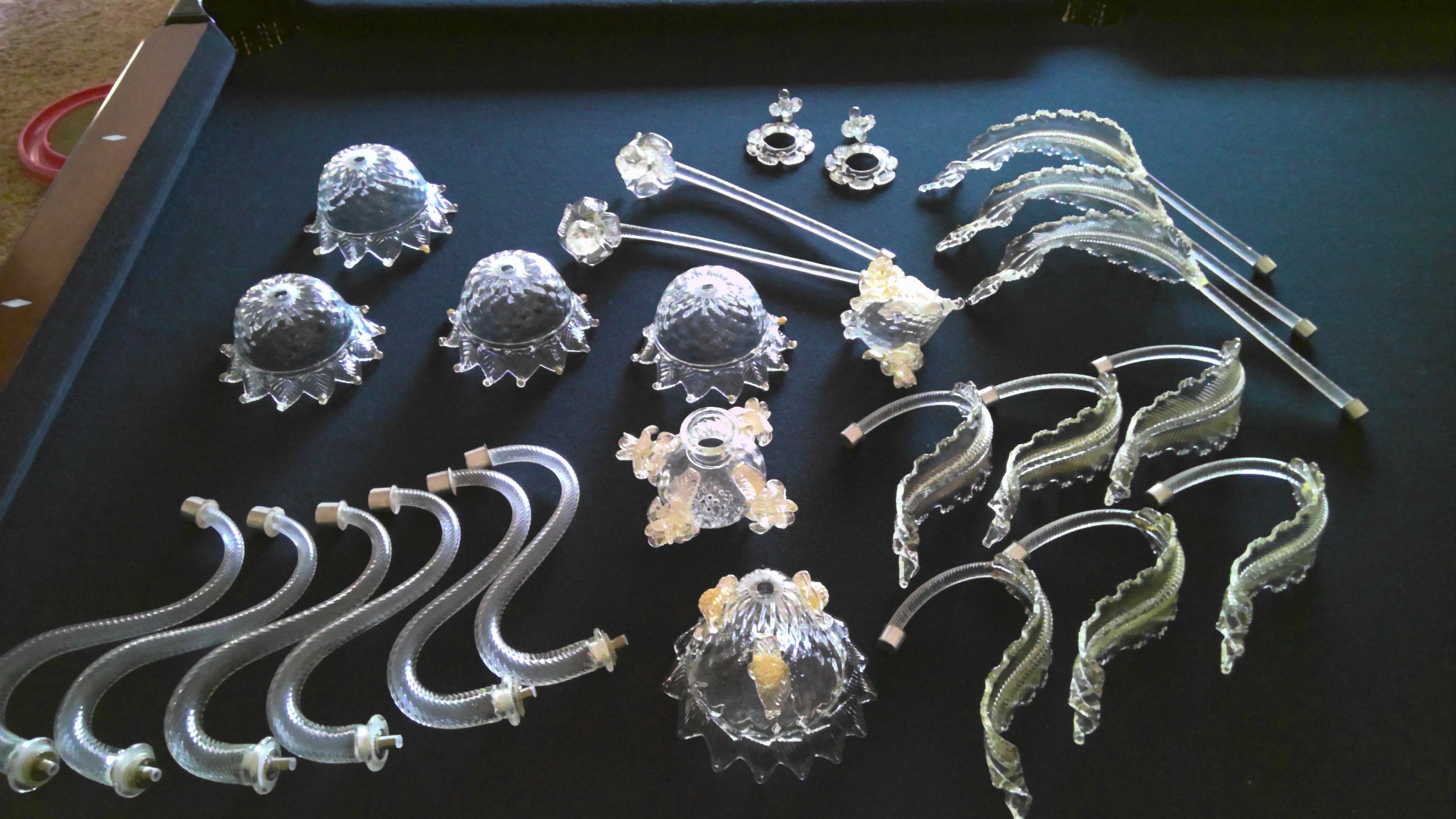 Murano Glass Chandelier Replacement Parts, Each Piece Sold Separately ...