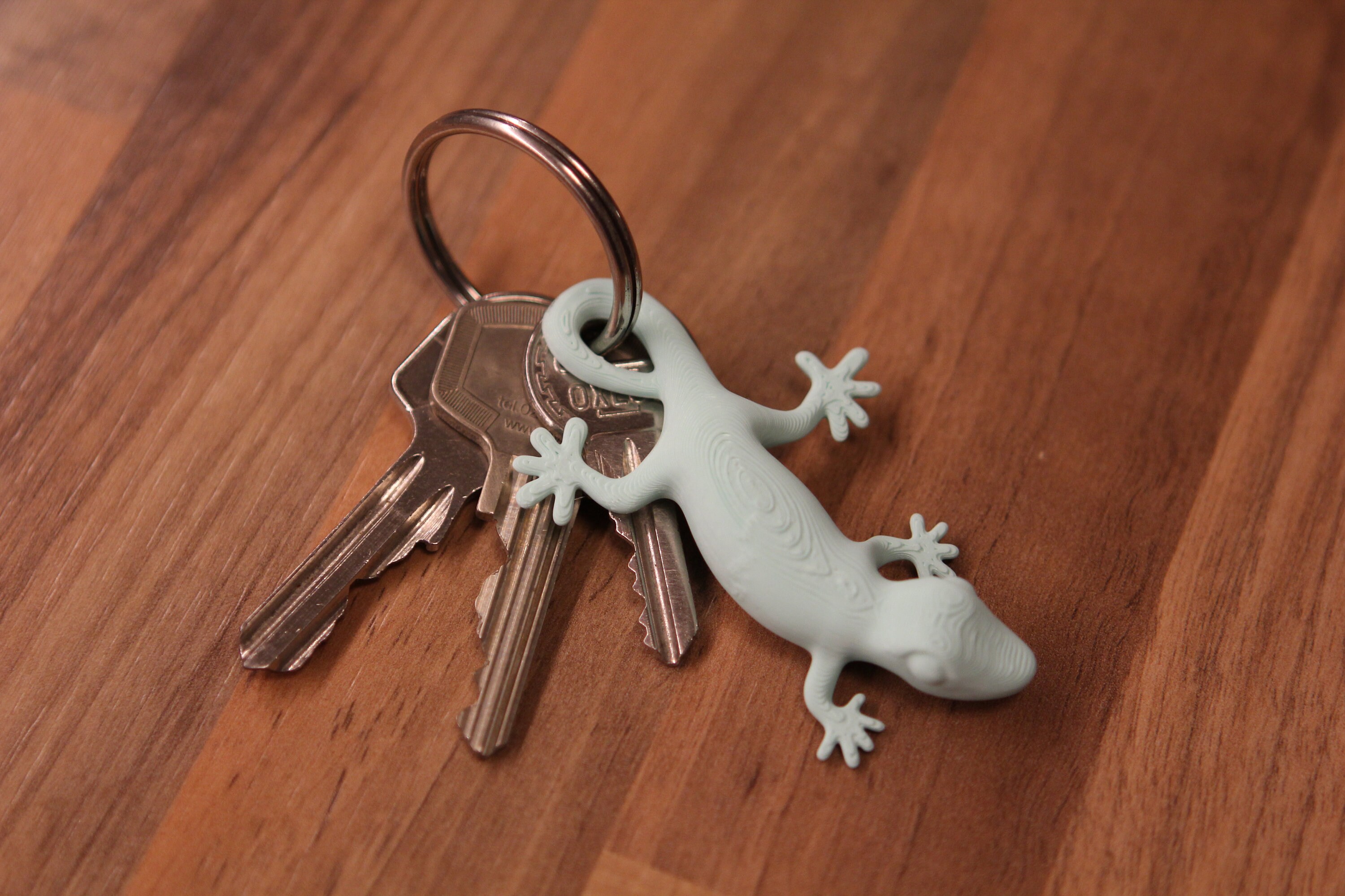 Gecko Keychain Cute 3D PRINTED FREE SHIPPING - Etsy