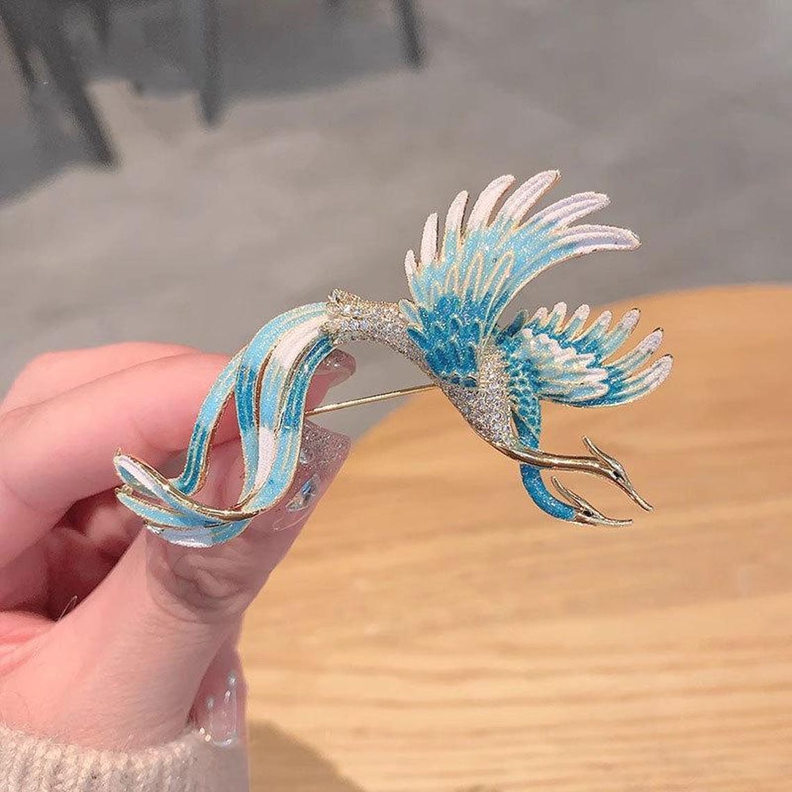 Retro Phoenix Elegant High-grade Pin Women's National Trend High-grade ...