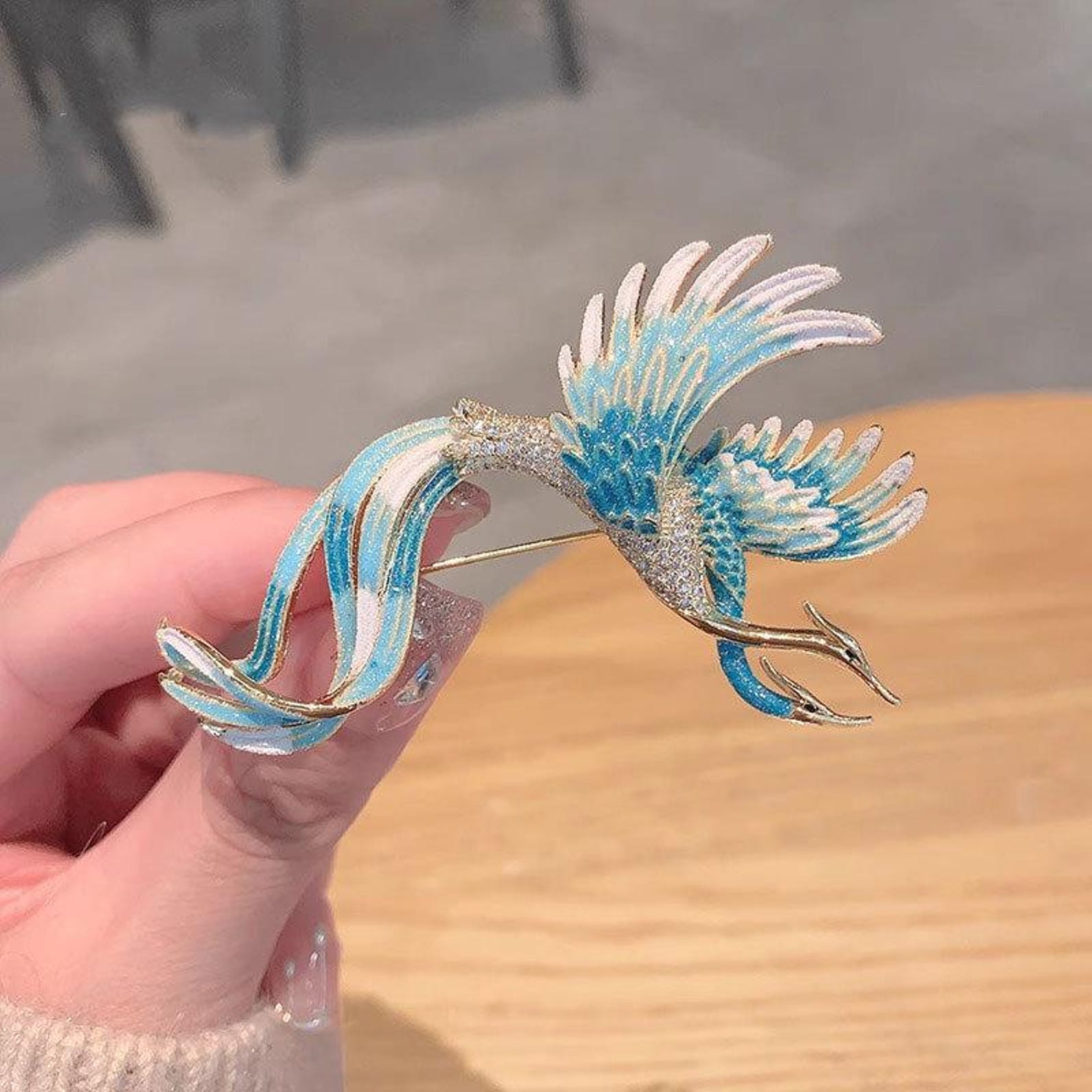 Retro Phoenix Elegant High-grade Pin Women's National Trend High-grade ...