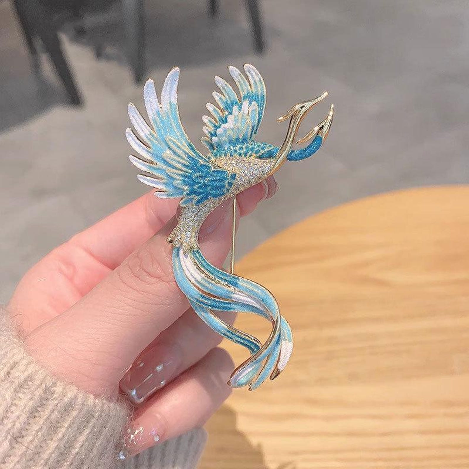 Retro Phoenix Elegant High-grade Pin Women's National Trend High-grade ...