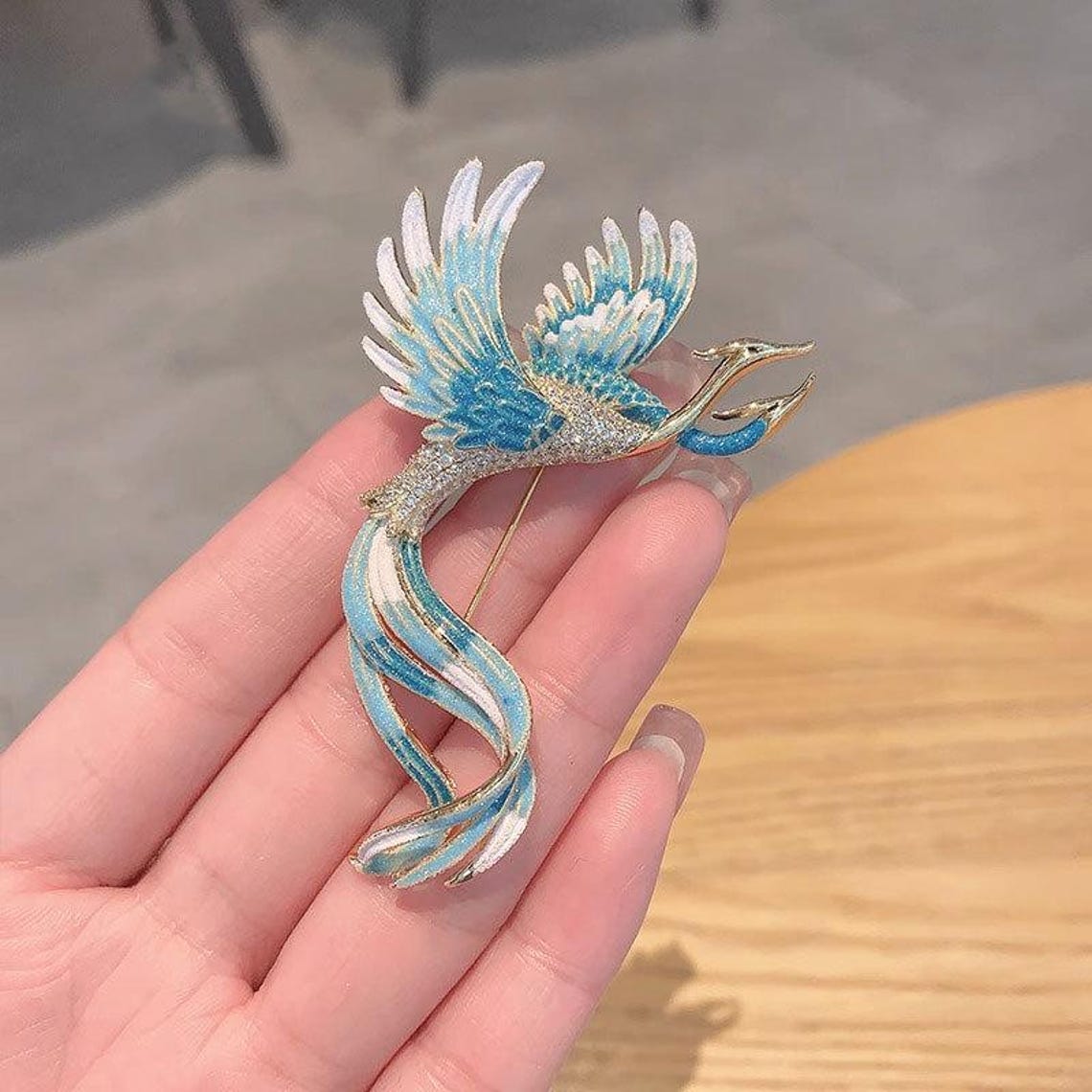 Retro Phoenix Elegant High-grade Pin Women's National Trend High-grade ...