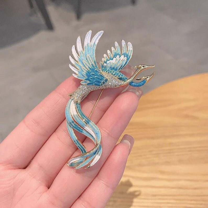 Retro Phoenix Elegant High-grade Pin Women's National Trend High-grade ...